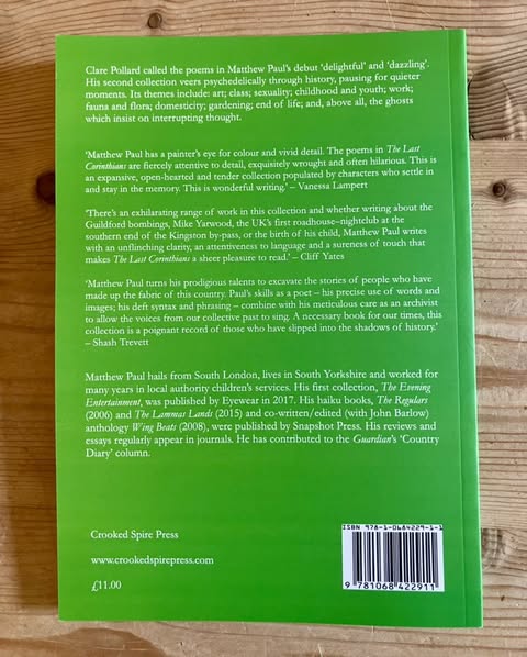 On The Last Corinthians – Matthew Paul: Poetry & Stuff